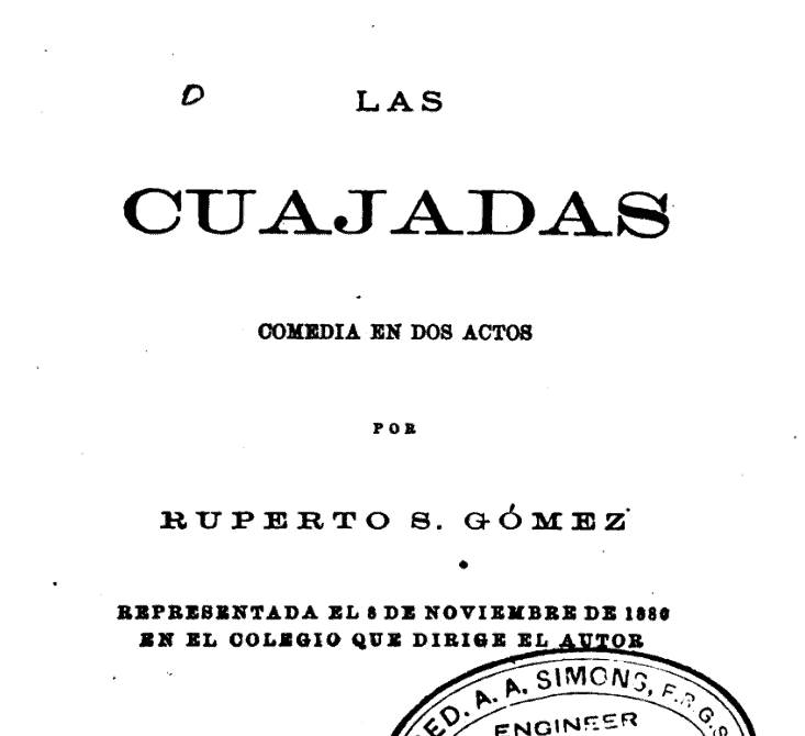 Las cuajadas; comedia en dos actos. Representada el 8 de noviembre de ...